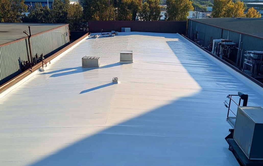 Liquid Coating Commercial Roof - National Roofing and Solar